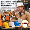 6 Pack Hard Hat Sweatband and Top Pad Set Washable Safety Helmet Liner ...