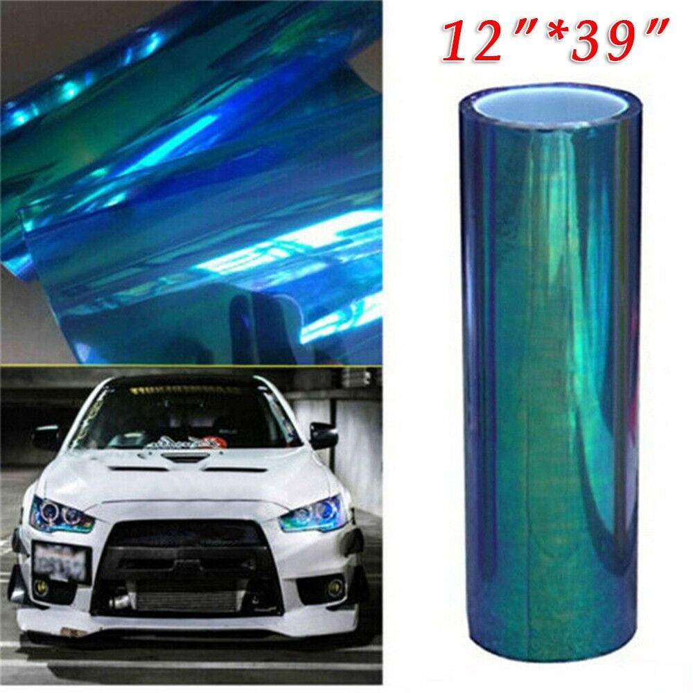 12*39inch Chameleon Neo Blue Colorful Headlight Taillamp Tint Lens ...