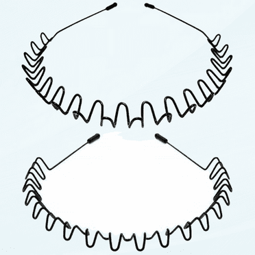 6 Pieces Metal Headbands Wavy Hairband Spring Hair Hoop Sports Fashion ...