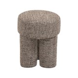 Meridian Furniture Larson Brown Fabric Ottoman/Stool - Walmart.com