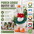 4 Sets 7 Inch Desk Goose Outfits Summer Beach Goose Clothes with Mini ...