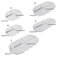 ANXPTIME Silicone Fruit Plate Casting Mold Oval Serving Tray Crystal ...