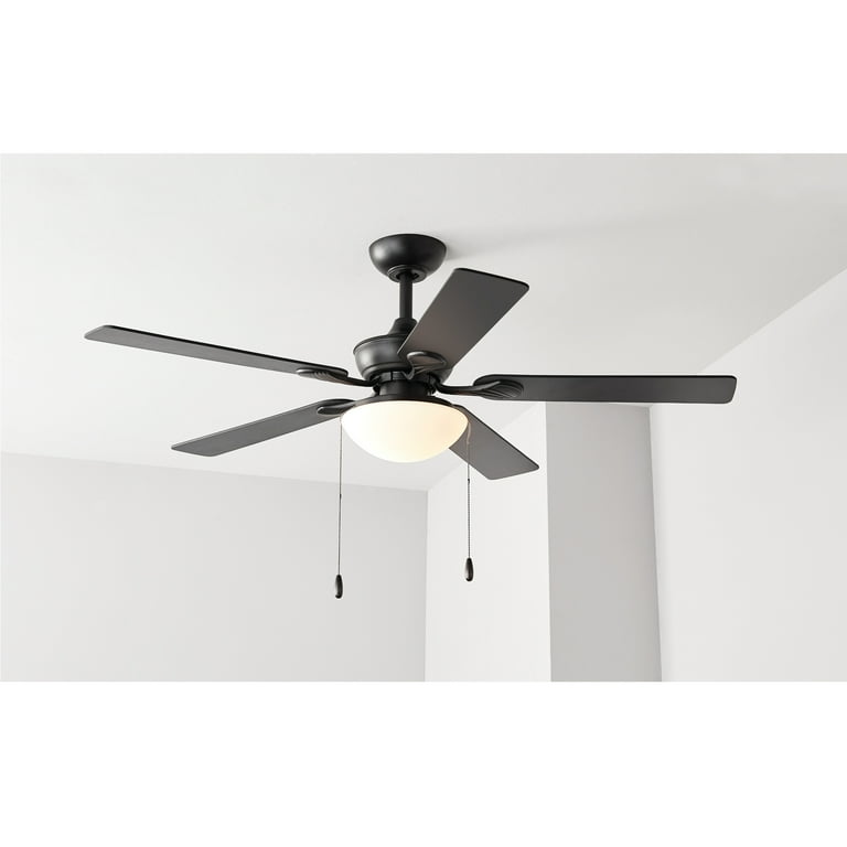 52 Mainstays Ceiling Fan Globe Light White | Shelly Lighting