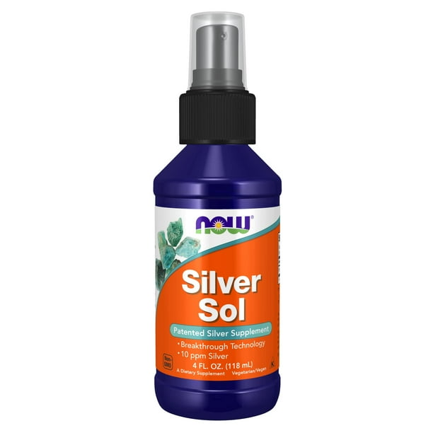 Suplemento NOW Silver Sol 10 PPM con plata elemental de 120 ml | Walmart en línea