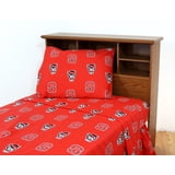 College Covers NC State Wolfpack Twin XL Cotton Sheet Set - Flat ...