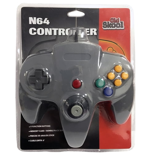 Old Skool N64 Controller Grey for Nintendo 64 - Grey - Walmart.com