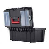 Hyper Tough 22-inch Plastic Toolbox Heavy Duty Storage with Lid ...