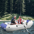 MADOG 2-Person Inflatable Dinghy Boat, 7' Fishing Boat Kayak with Oars ...
