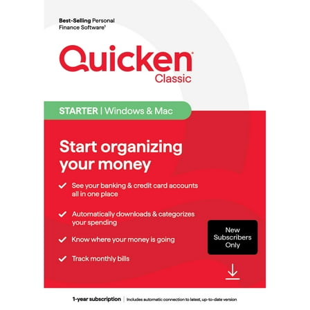 Quicken Deluxe Accounting Software - 1-Year Personal Finance ...