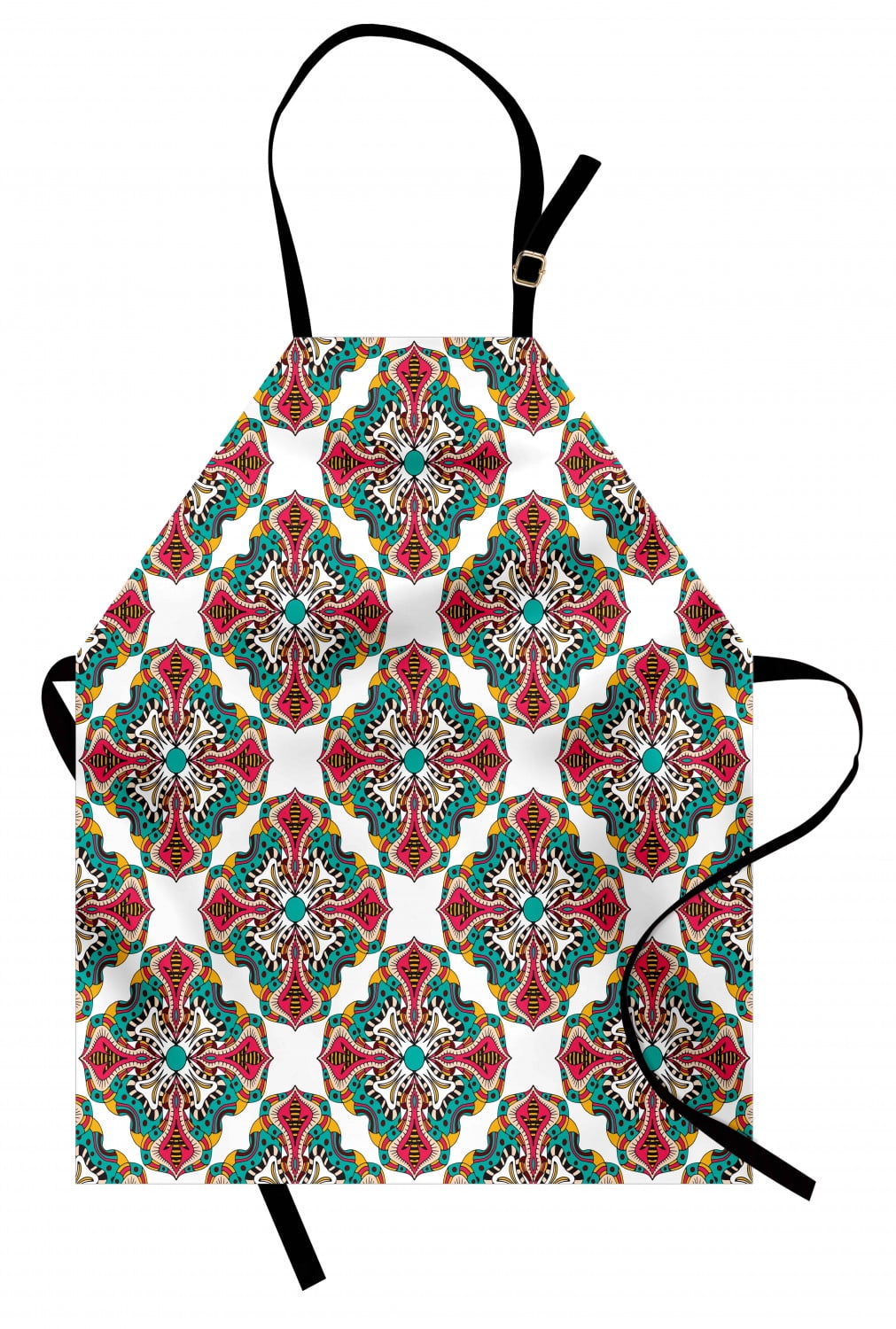 Colorful Apron Exotic Stylized Floral Motifs Rich in Colors with Native ...