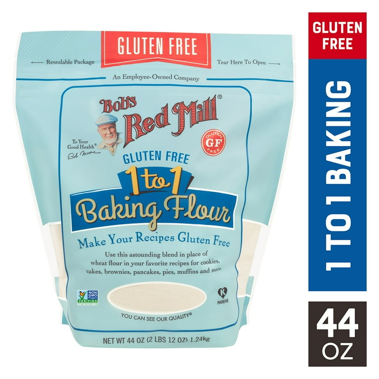 Bob's Red Mill Gluten Free 1-to-1 Baking Flour, 44 oz Bag
