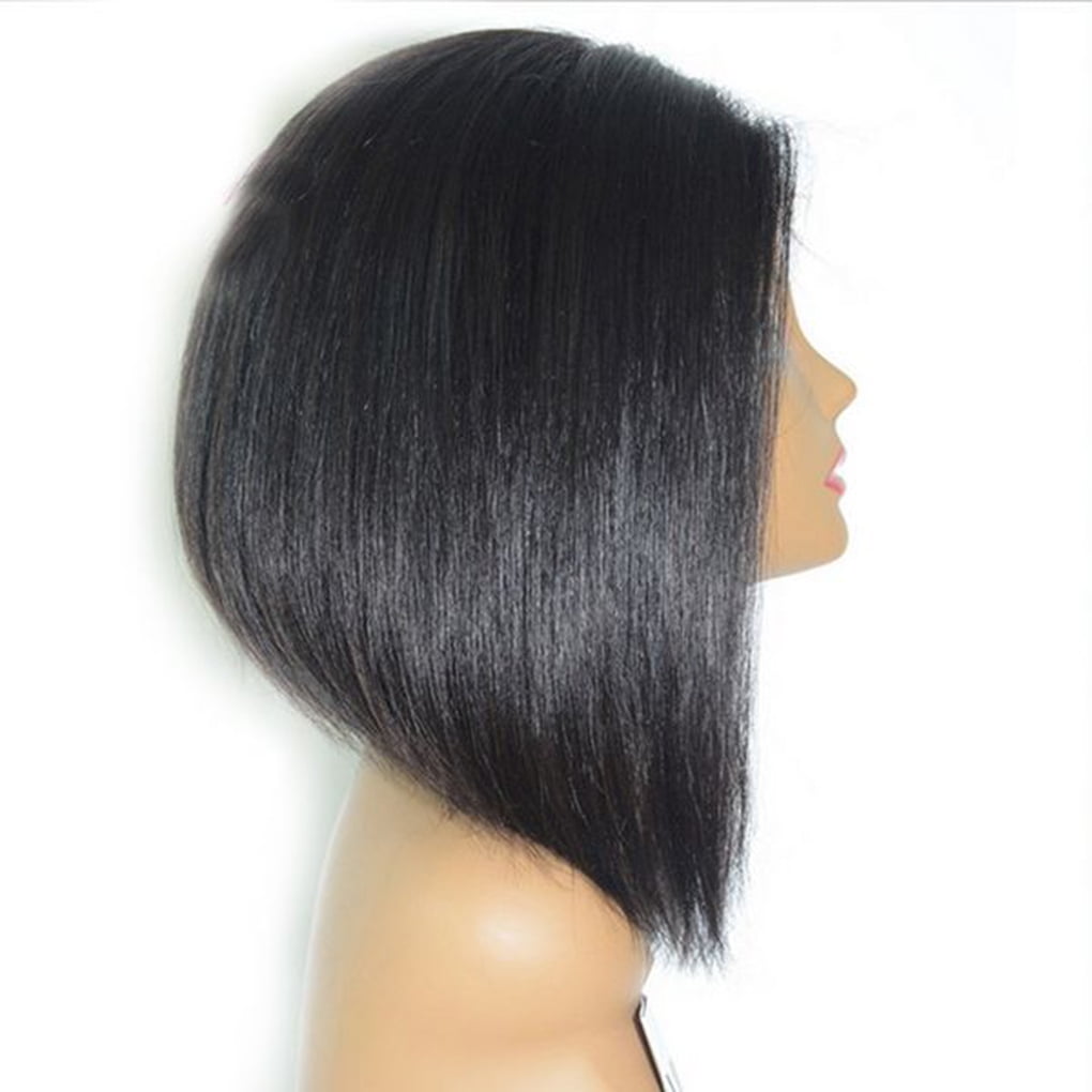Outdoorline Women's Short Straight Wig Bob Wig with a Center Part ...