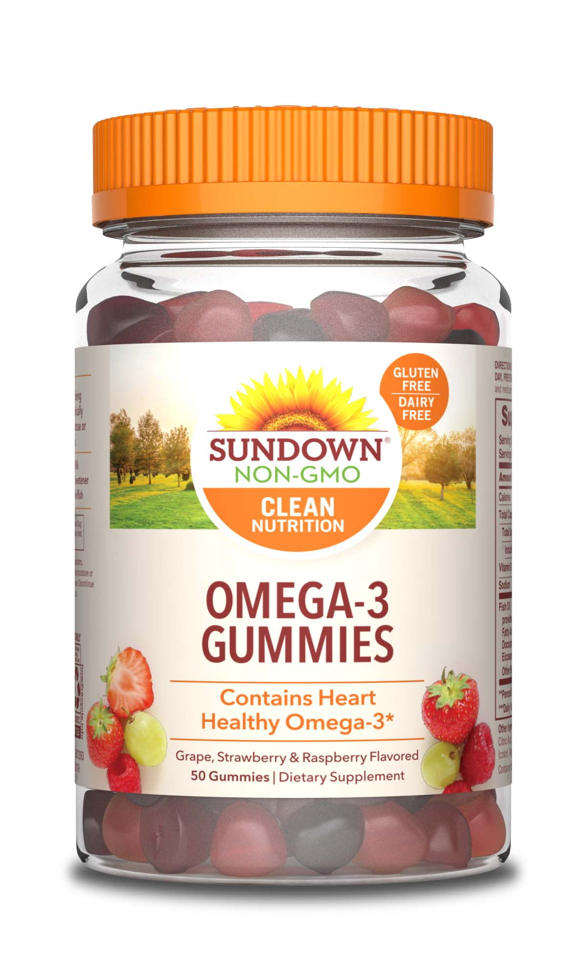 Sundown Naturals® Fish Oil Omega 3 with Vitamin D3, 50 Gummies ...