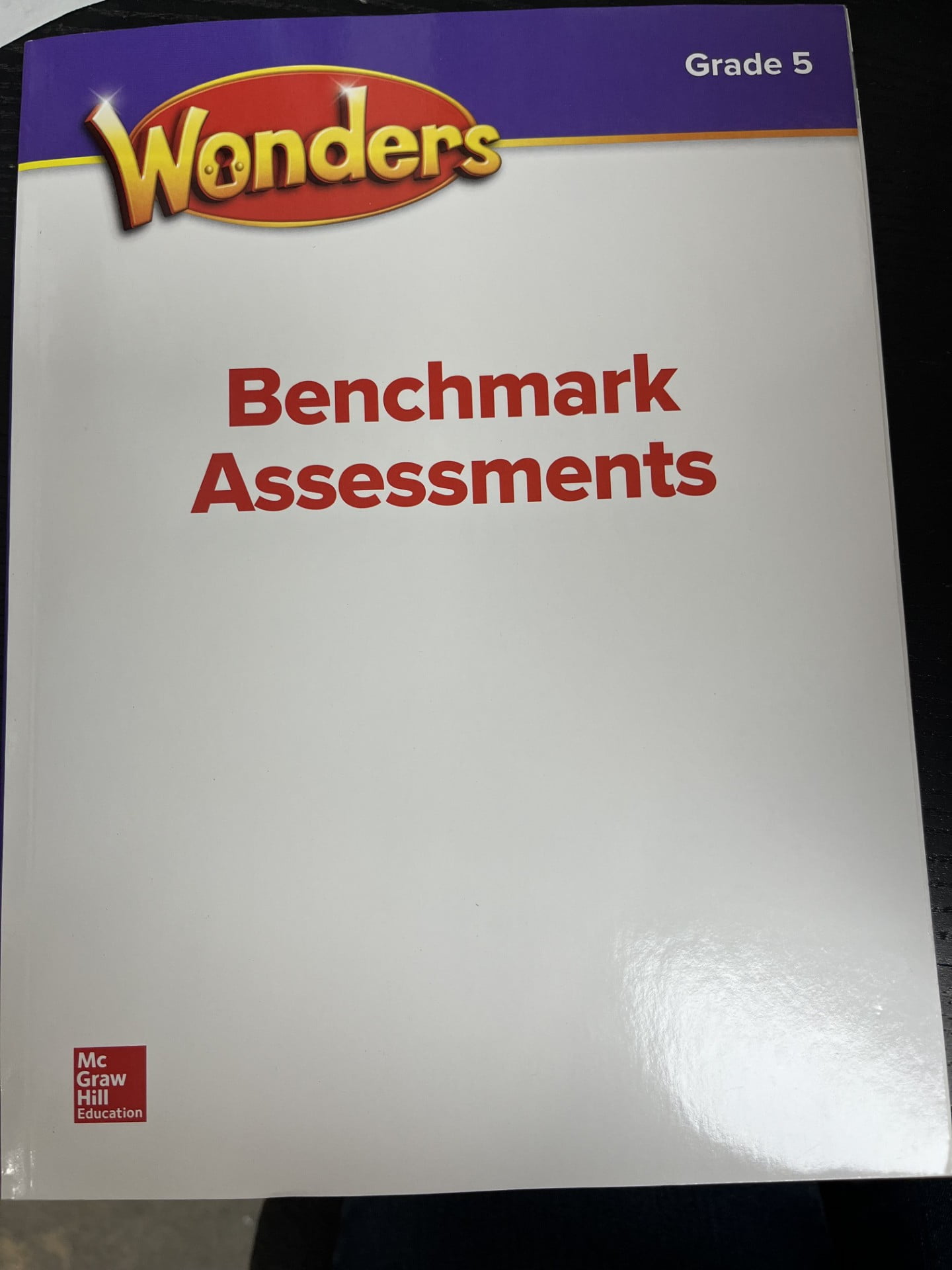 Pre-Owned Wonders Grade 5 Benchmark Assessment - Walmart.com