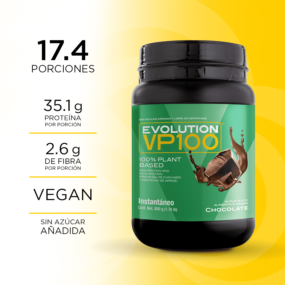 EVOLUTION. Proteina Vegetal Vp100 De Arroz Y Chicharo 800 G (Sabor ...