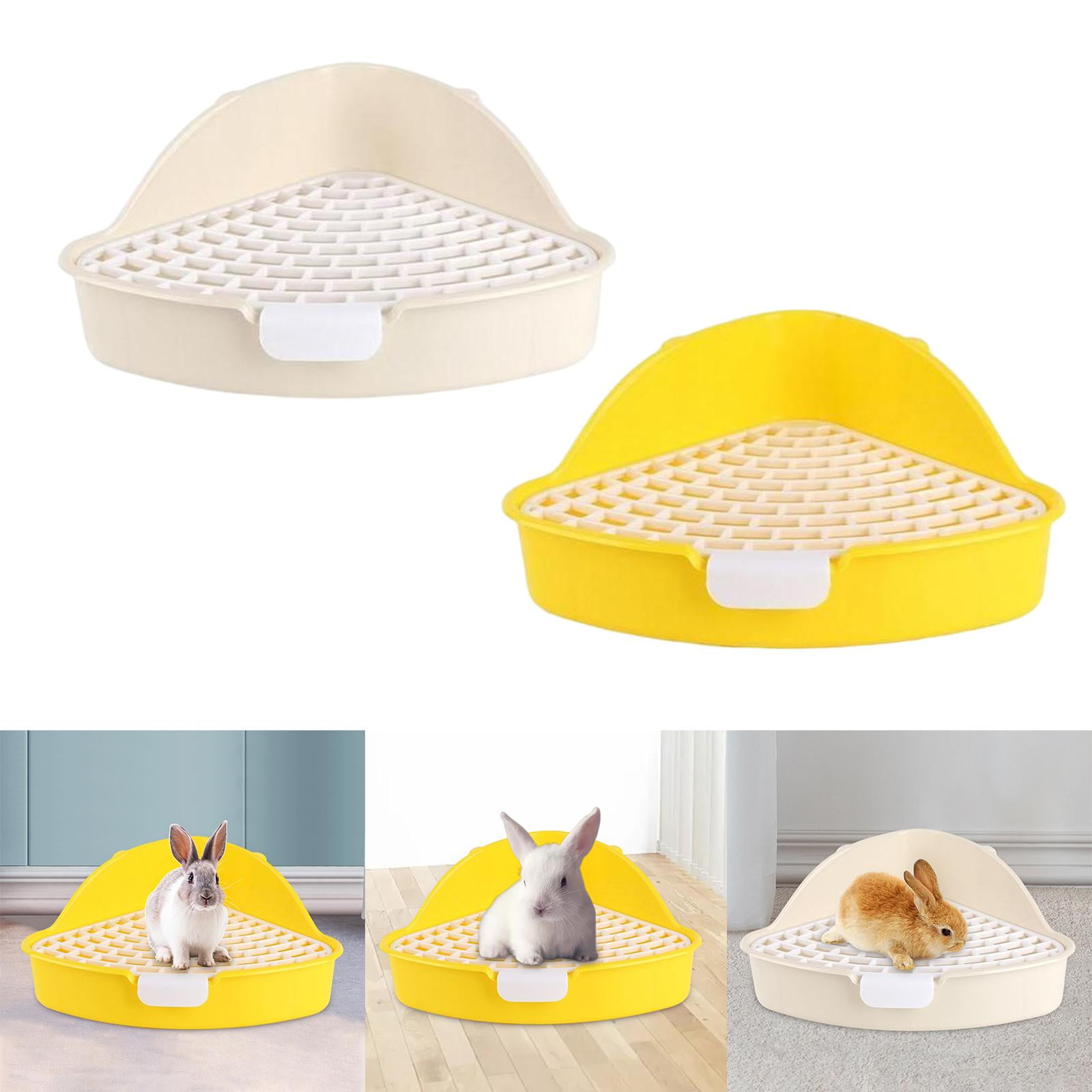 bunny litter tray,Triangle bunny for cage corner Potty,Toilet Pet Pan ...