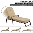 YODOLLA Adjustable Deck Lounge Reclining Chair, Outdoor Patio Lounger ...