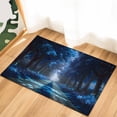 Blue Forest Door Mat Countryside Woods Non Slip Absorbent Entrance Mat ...
