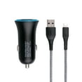onn. 4.8A Dual-port Car Charging Kit with 3' USB-A to Lightning braided ... onn. 4.8A Dual-port Car Charging Kit with 3' USB-A to Lightning braided ...