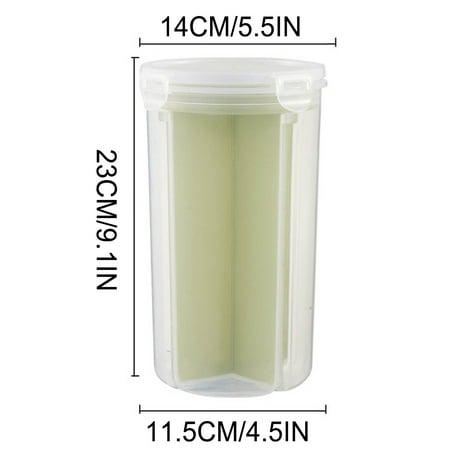 jovati Plastic Food Storage Containers 1.5L Lager Box Transparent ...
