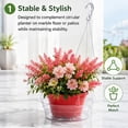 2026 New Hanging Basket Saucer with Hooks, Clear Hanging Basket Water ...