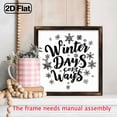 1pc Winter Warmth Wooden Frame Sign - Rustic Farmhouse Wall Art, 8x8 ...