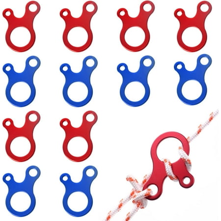 HUSERYT 12 Pieces 3 Hole Cord Cable Tensioner, Aluminum Alloy Rope ...