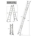 Extension Ladder Collapsible Ladder Step Ladders, Portable Folding ...