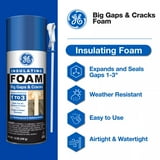 GE Big Gaps & Cracks Insulating Foam Yellow 12 oz Can Defines Large Gap ...