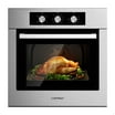 Magic Chef Kitchen Single Electric Wall Oven MCSWOE24S, 24in, 2.2 Cu ft ...
