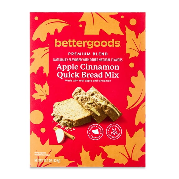 bettergoods Pumpkin Spice Quick Bread Mix with Crumble & Icing, 15 oz ...
