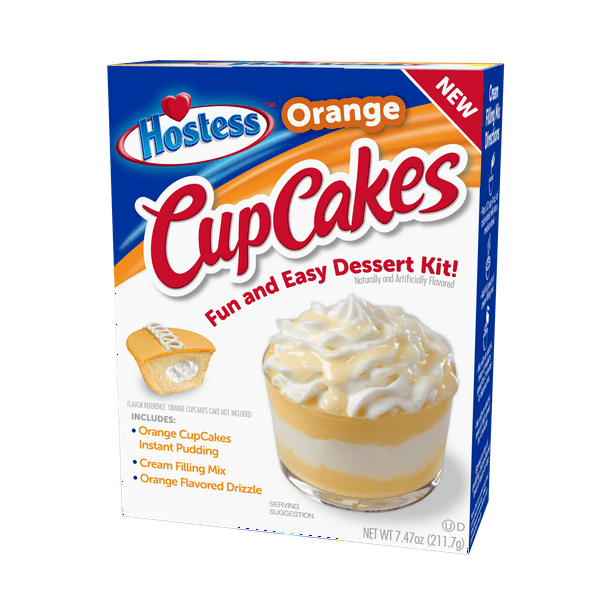 Hostess Orange CupCakes Dessert Kit, 6 serve - Walmart.com - Walmart.com