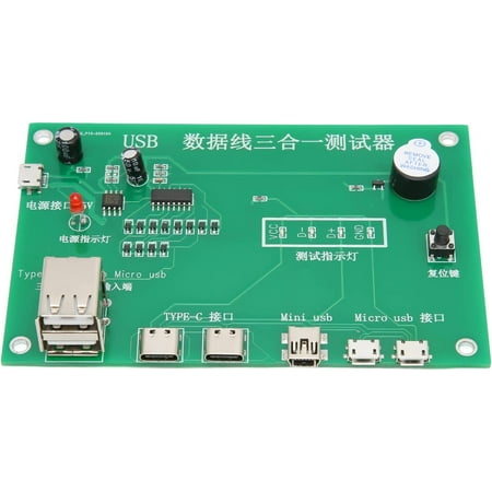 USB Cable Tester, 3 in 1 Charging Data Wire Test Fixture with Type C ...