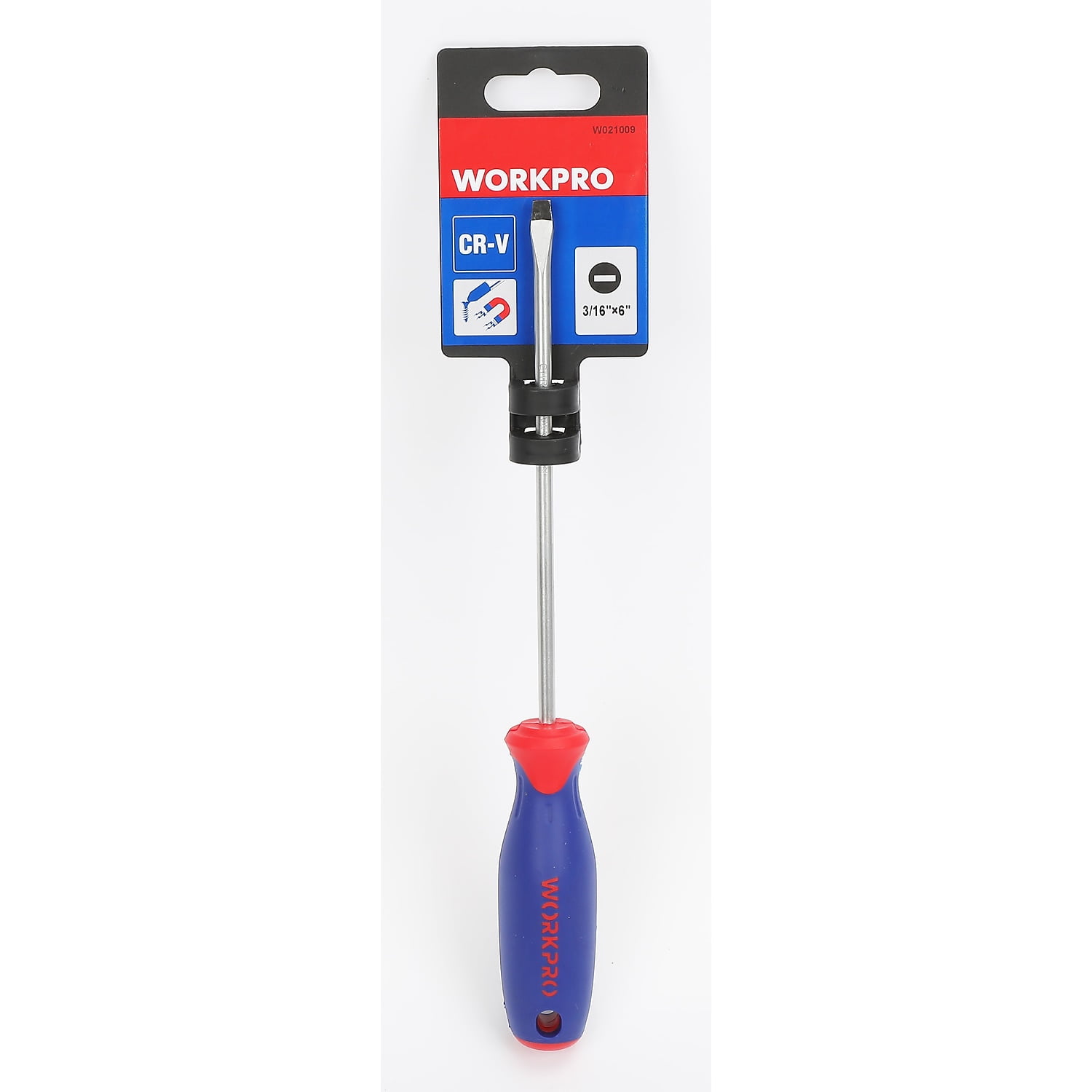 Workpro Slotted Screwdriver 3/16x6 (W021009WE - Walmart.com