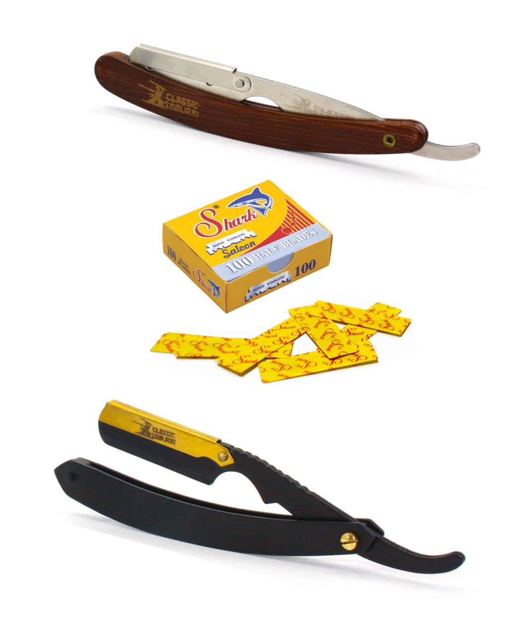 Classic Samurai CS-102 Matte Black Golden Head + CS-101 Brown ...