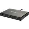 StarTech.com MSTMDP122DP Mini DisplayPort to DisplayPort Multi Monitor Splitter - 2-Port MST Hub ...