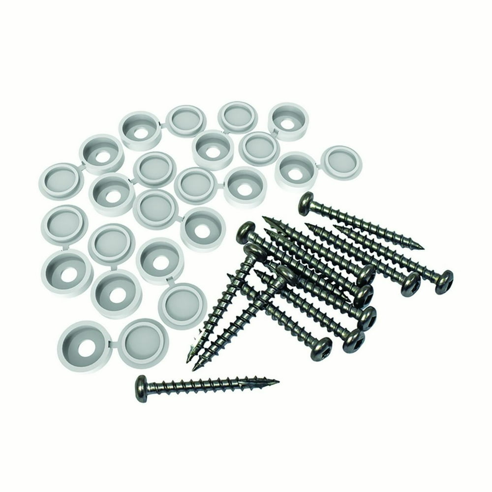 Xpanse 73025526 White Screen Panel Fastener Kit No.8 x 1-1/2 L in ...