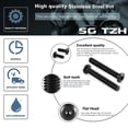 URIJDAS-M5 x 40mm 20Pcs Flat Head Hex Socket Cap Screws Bolts, 304 ...