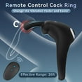 Vibrating Cock Ring Sex Toys For Men Silicone Penis Ring Remote