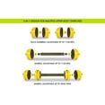 ProsourceFit Adjustable Dumbbell & Barbell Weight Set, 2-in-1 Free ...