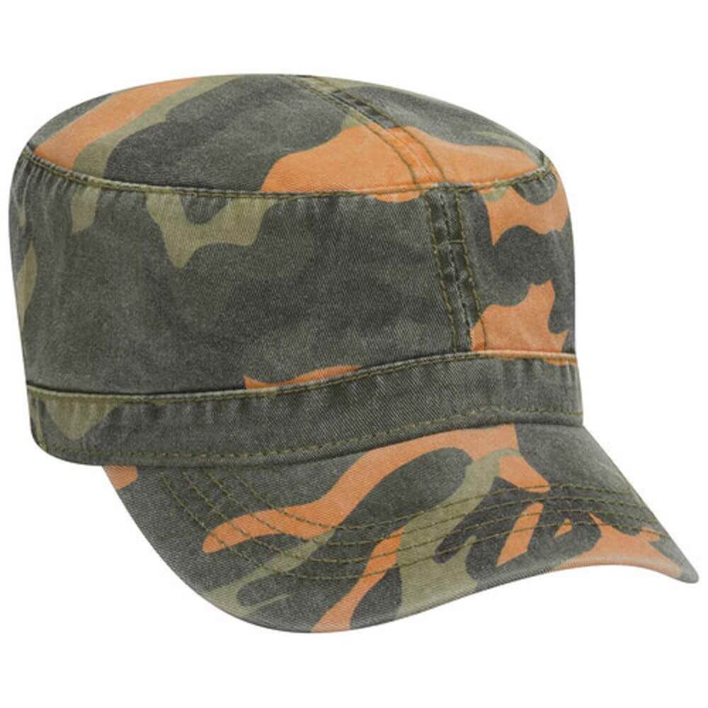 OTTO CAP Camouflage Military Hat-Garment Washed Superior Cotton Twill ...
