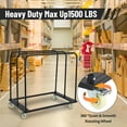 Folding Table Cart, 1800 LBS Heavy Duty Table Trolley with 5" Swivel ...