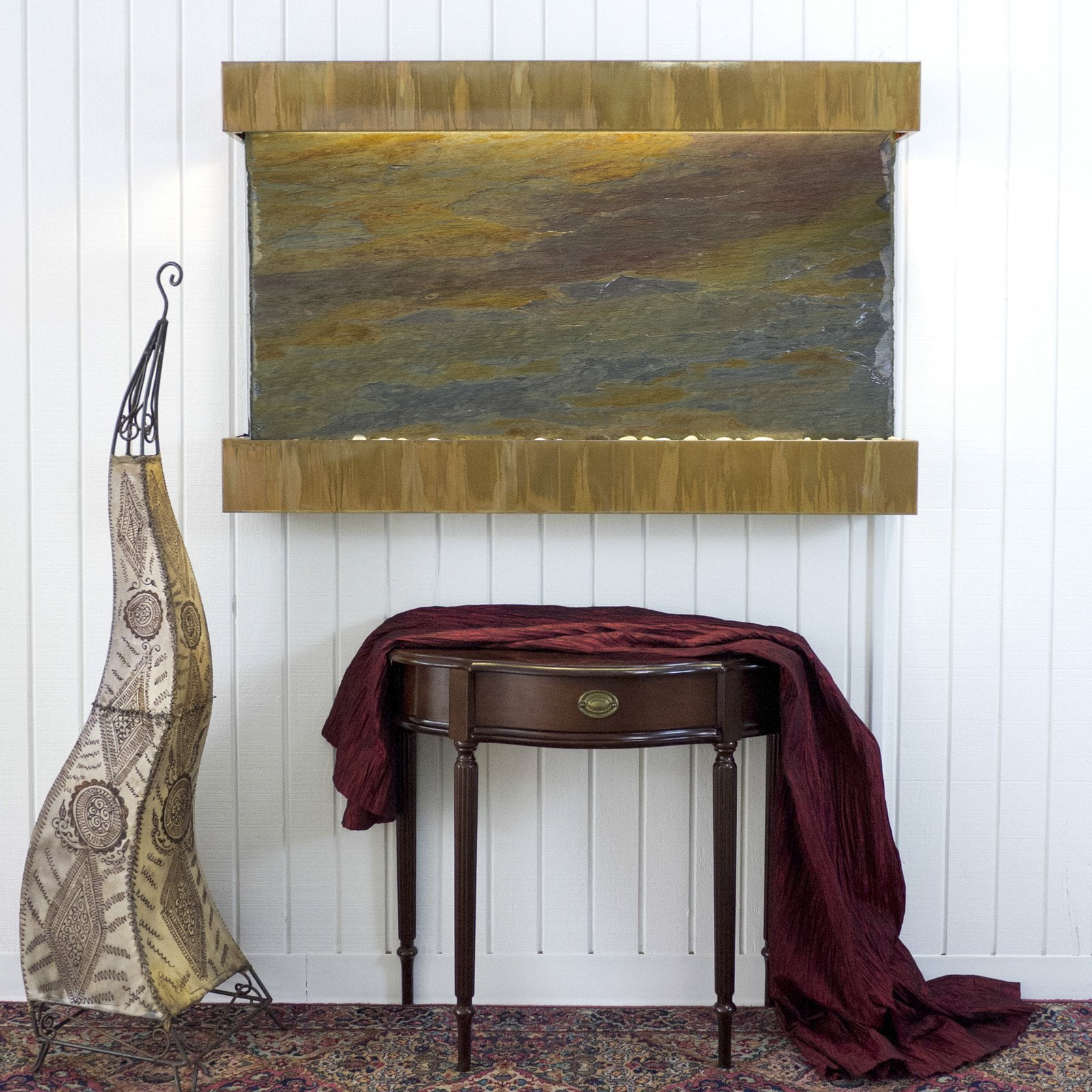 BluWorld Classic Quarry Horizontal Indoor Wall Fountain - Raja Slate ...