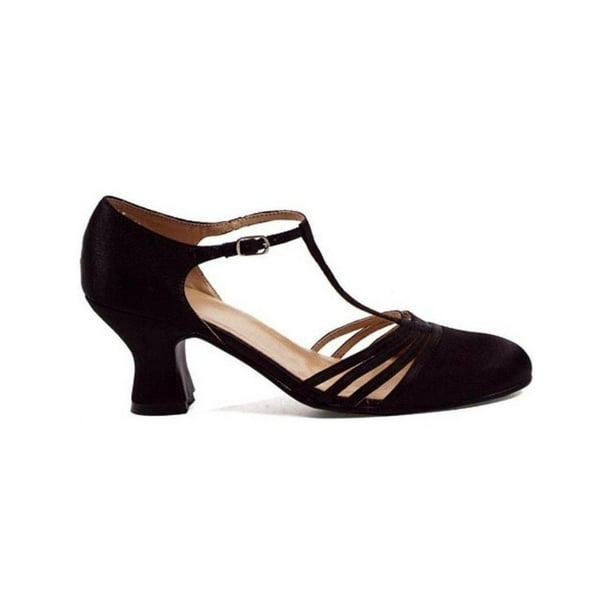Ellie Shoes E-254-Lucille 2.5" Heel Womens Satin Dance Shoe. 8 / Black ...