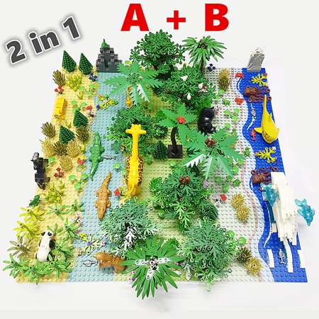 Moc Animals Trees Plants Blocks Toys For Kids Compatible City Friends ...