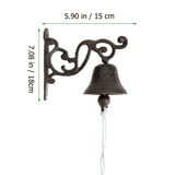 Zehuanyu Cast Iron Doorbell Castle Decorations Bells for Wind Chimes ...