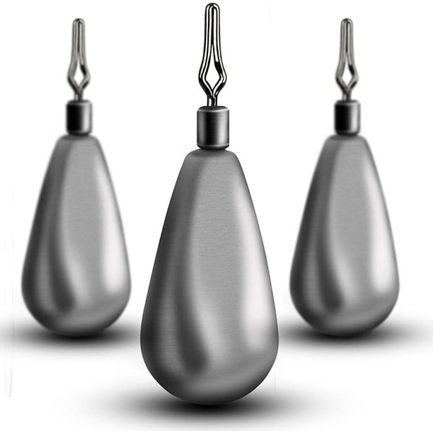 Bmatwk Bullet Lead Sinkers Weight Brass Drop Weights Fishing Bass ...