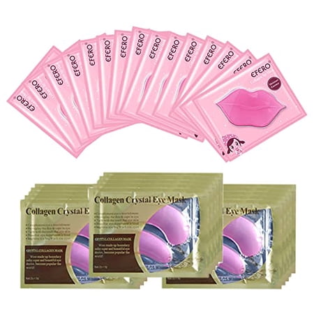 Paminify Lip Masks Sheet Moisturizing crystal collagen Pink Under Eye ...