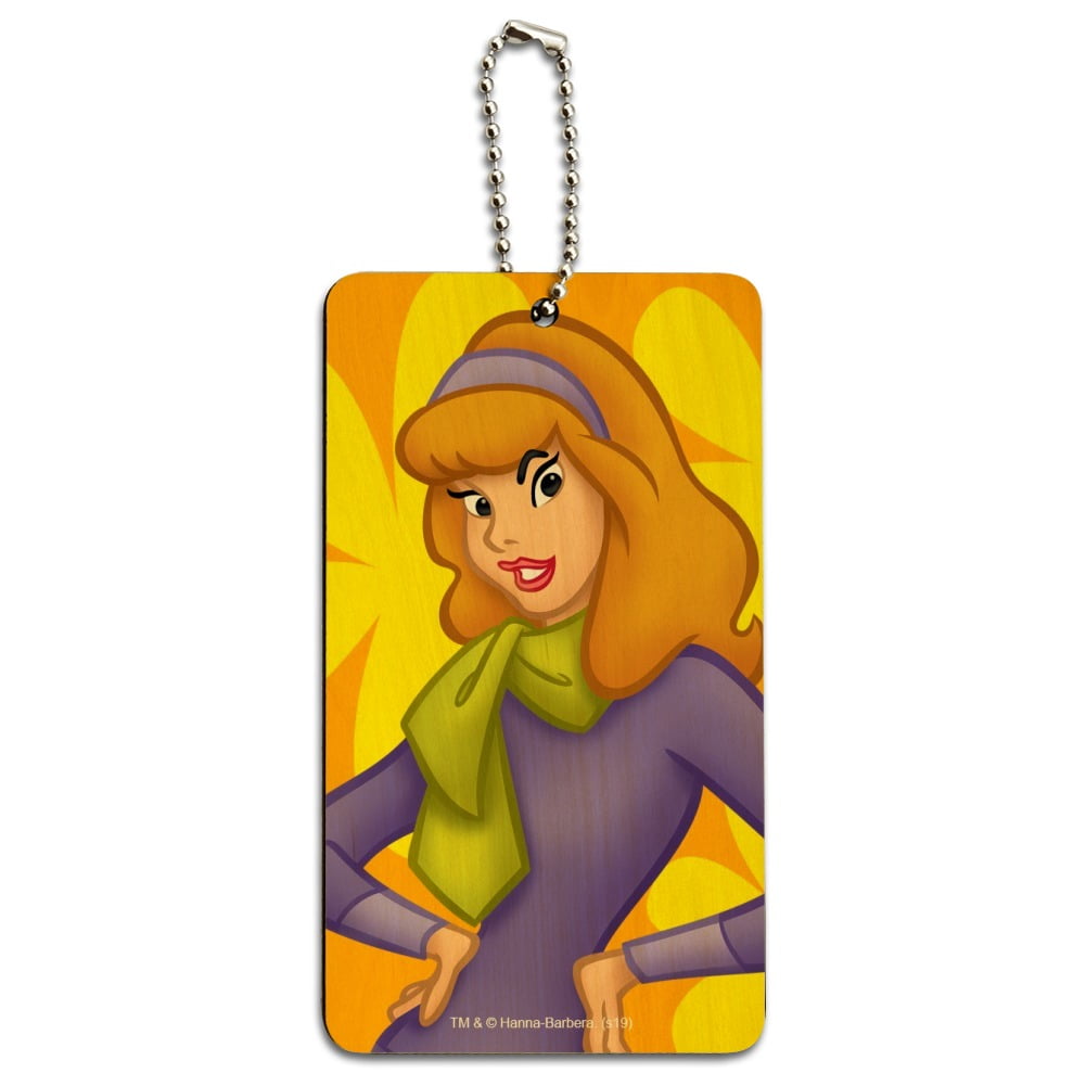 Scooby Doo Daphne Character Wood Luggage Card Suitcase Carry-On ID Tag ...