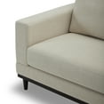 Better Homes & Gardens Springwood Wood Frame Accent Chair, Cream Linen ...